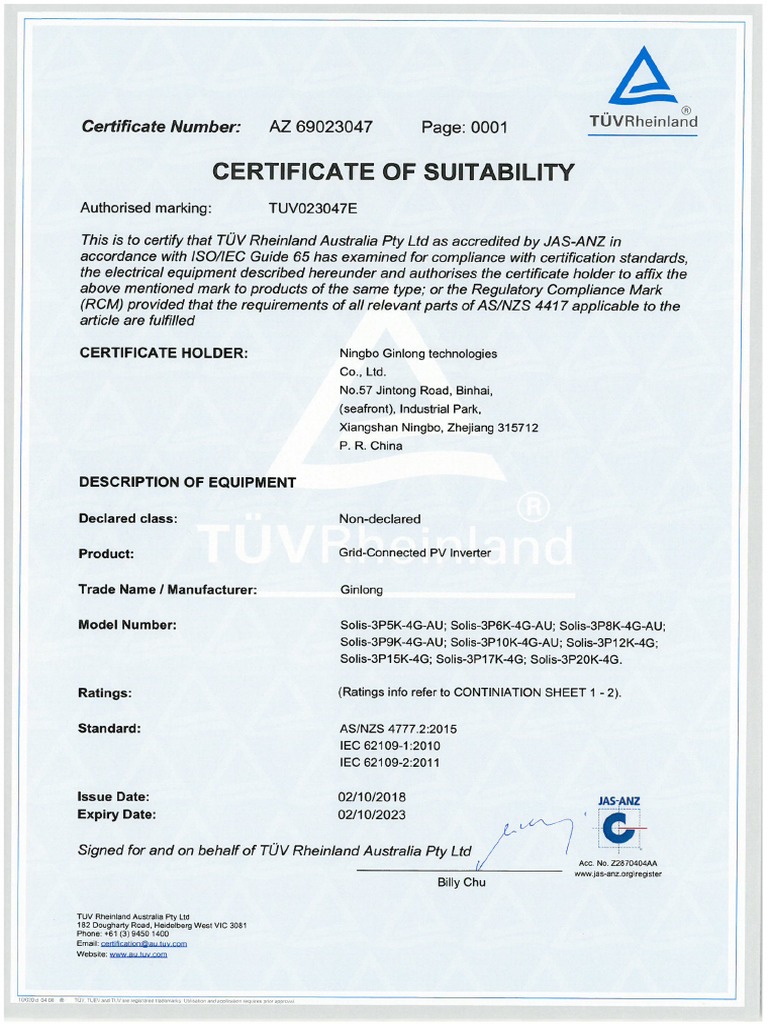 Iec 62109 - As NZS 4777 | PDF