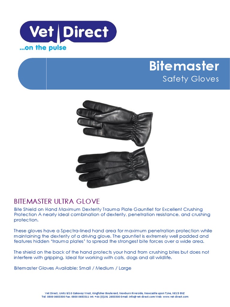 Bitemaster Ultra Gloves Overview | PDF