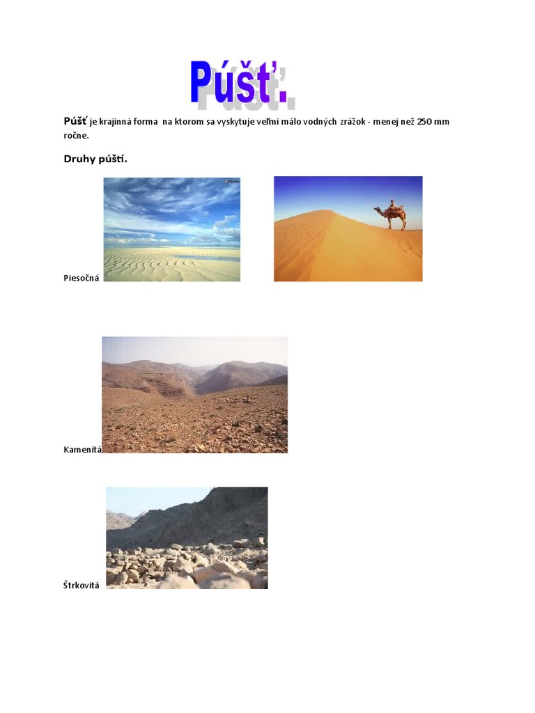 Púšť | PDF