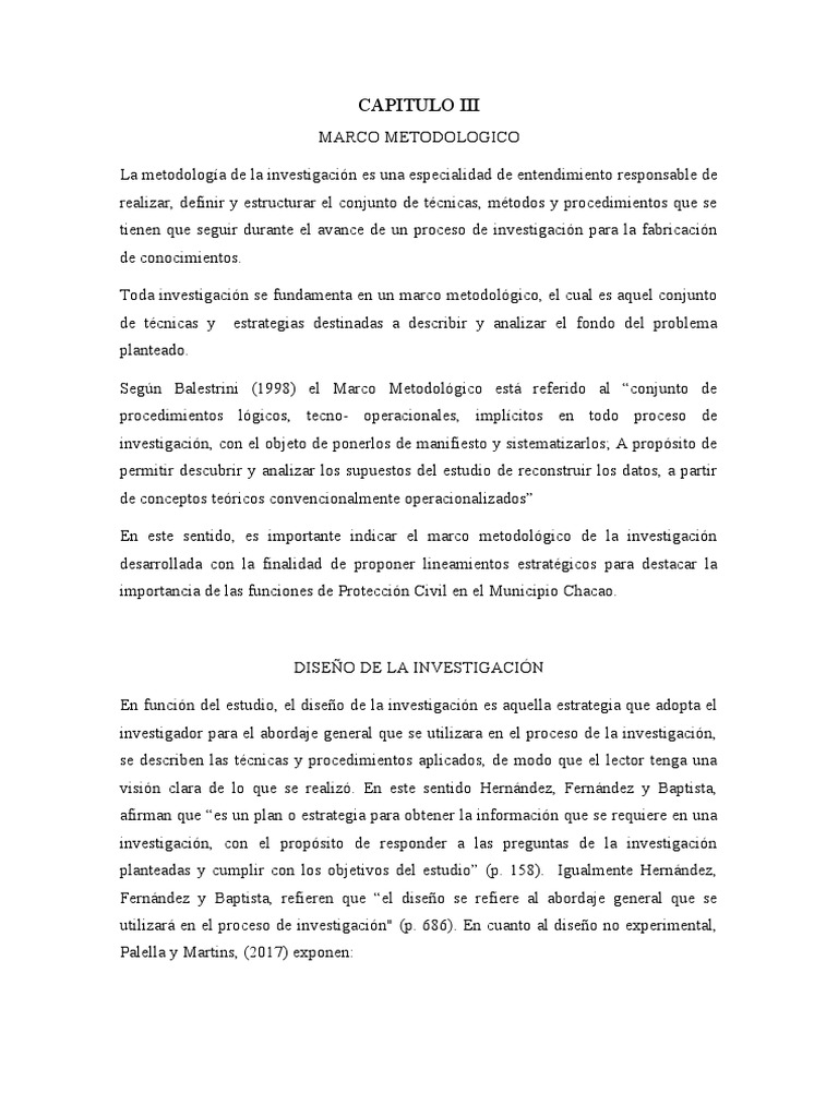 Capitulo III | PDF | Validez (Estadísticas) | Población