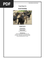 Goat Farming Project Report | PDF | Meat | Agriculture