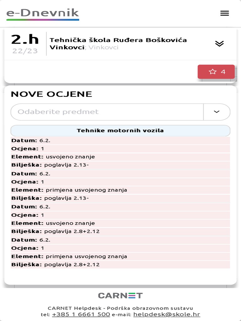 E-Dnevnik Za Učenike I Roditelje | PDF