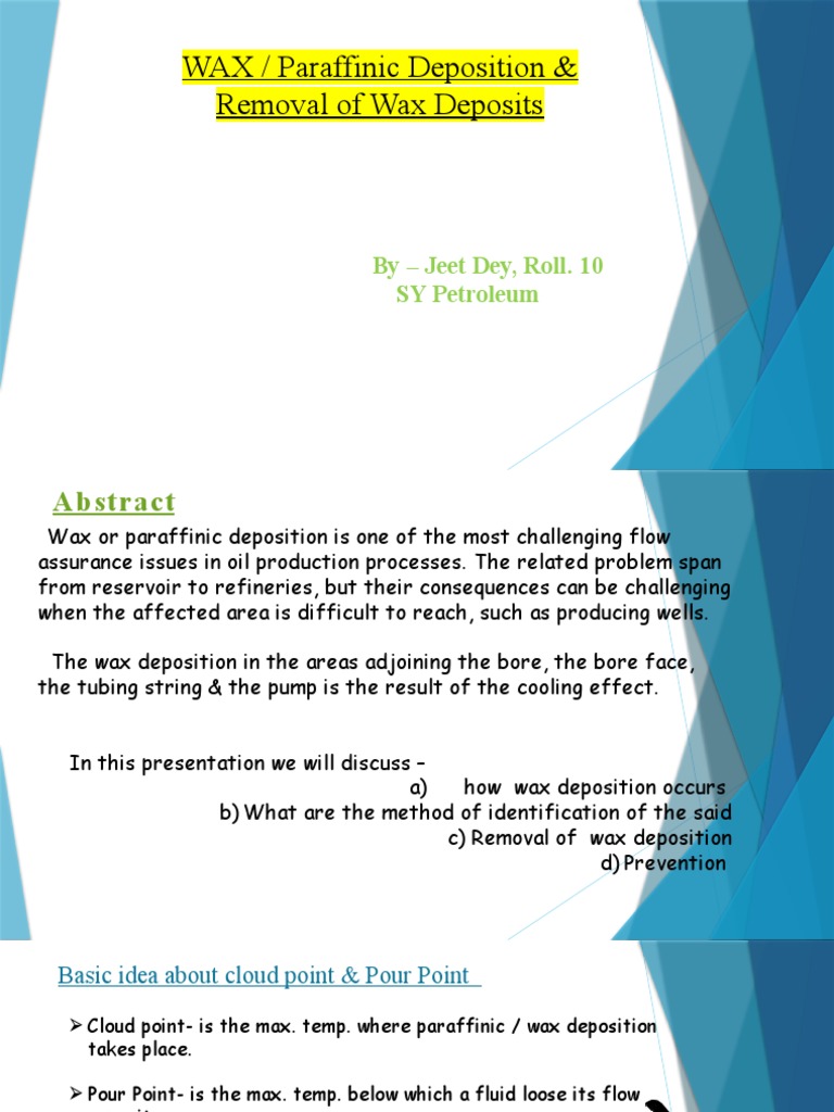 Wax Deposition Ppo | PDF