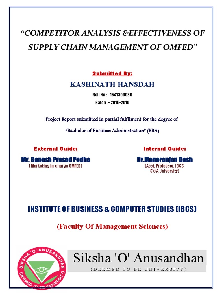 OMFED Supply Chain Management Analysis | PDF