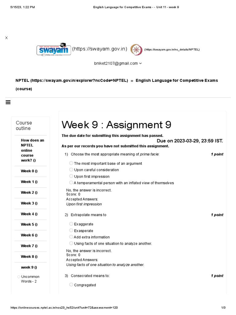 English Language Exam Unit 11 Week 9 Assignment | PDF | Learning | Human Communication
