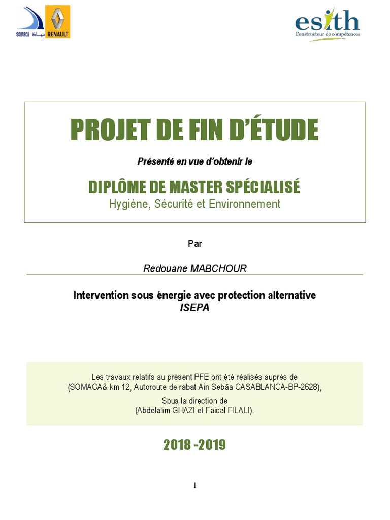 Rapport Pfe Somaca | PDF