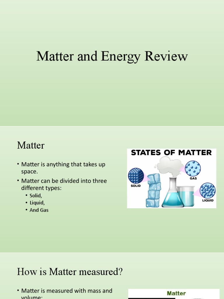 Matter And Energy 4th Grade Pdf
