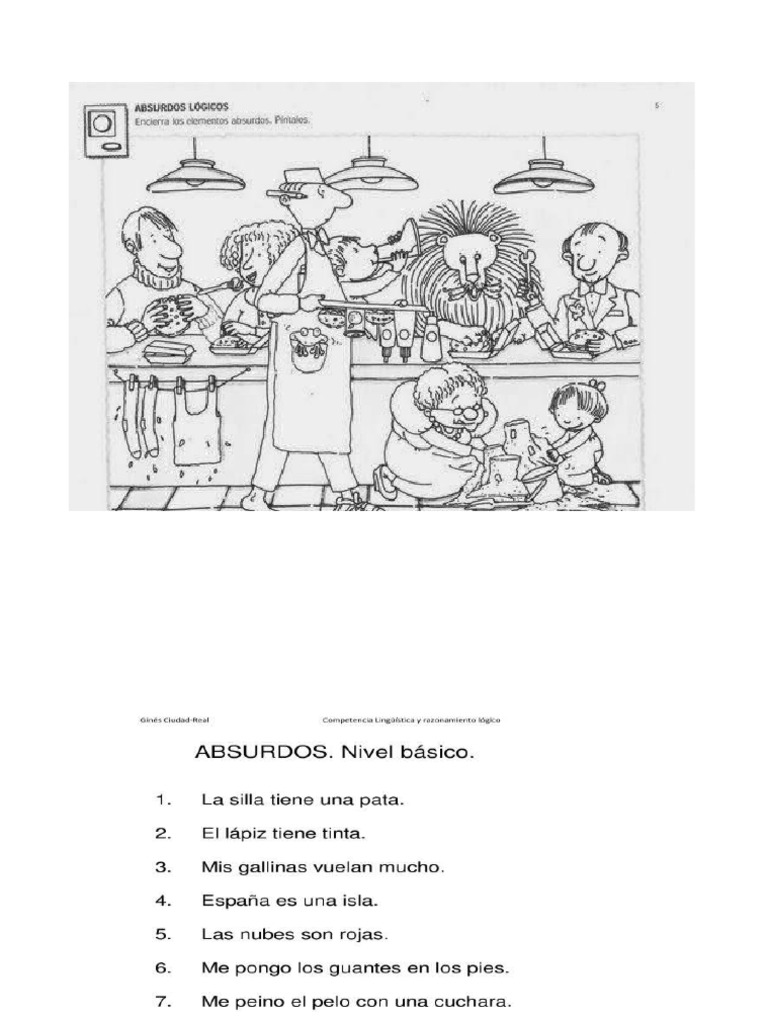 Absurdos Visuales y Verbales | PDF