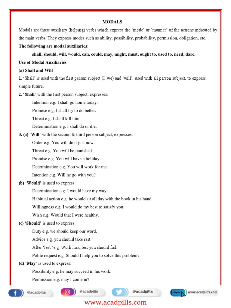 MODALS | PDF | Grammatical Number | Semantic Units