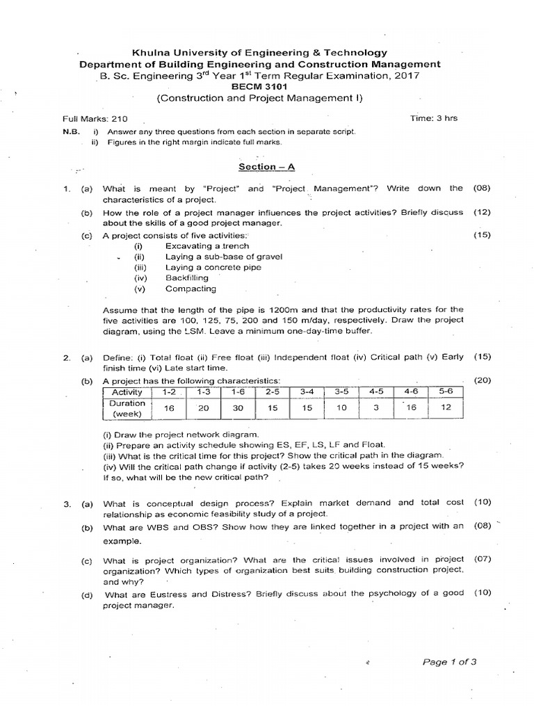 B.sc. Engineering 3.1, 2017 | PDF
