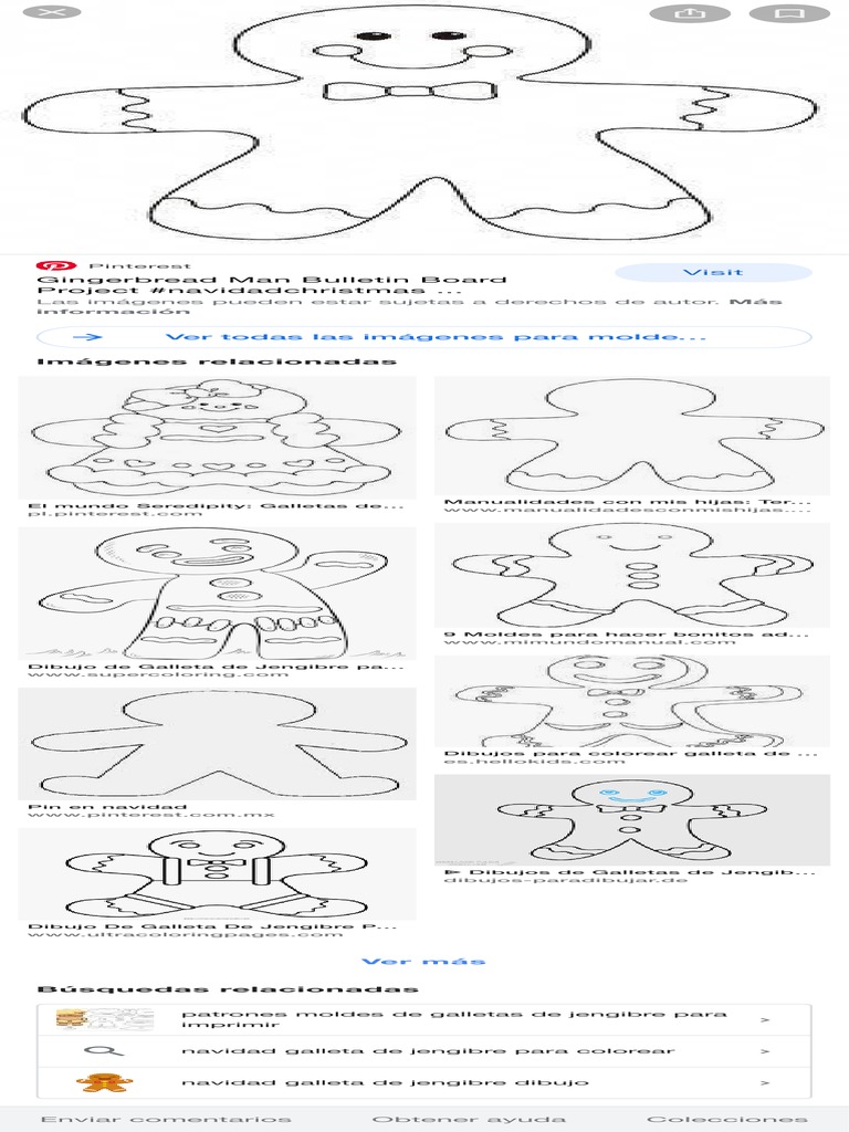 Molde para Muñeco de Jengibre - Buscar Con Google | PDF
