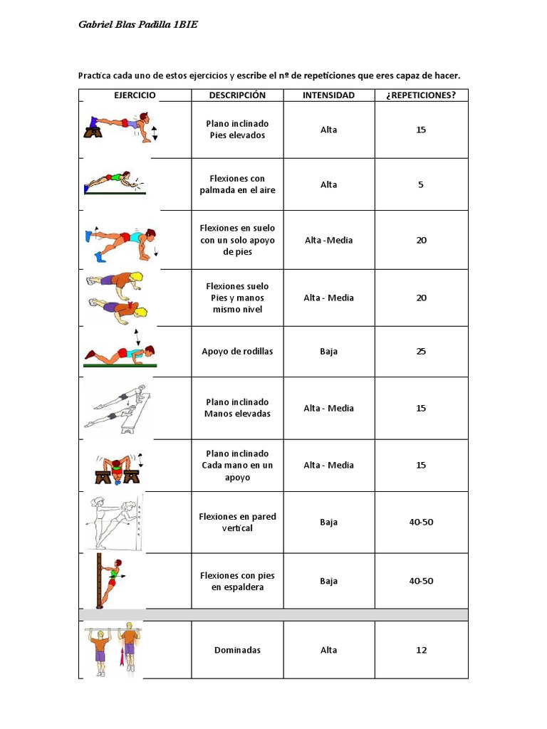 TAREA FUERZA DE BRAZOS - Gabriel Blas | PDF
