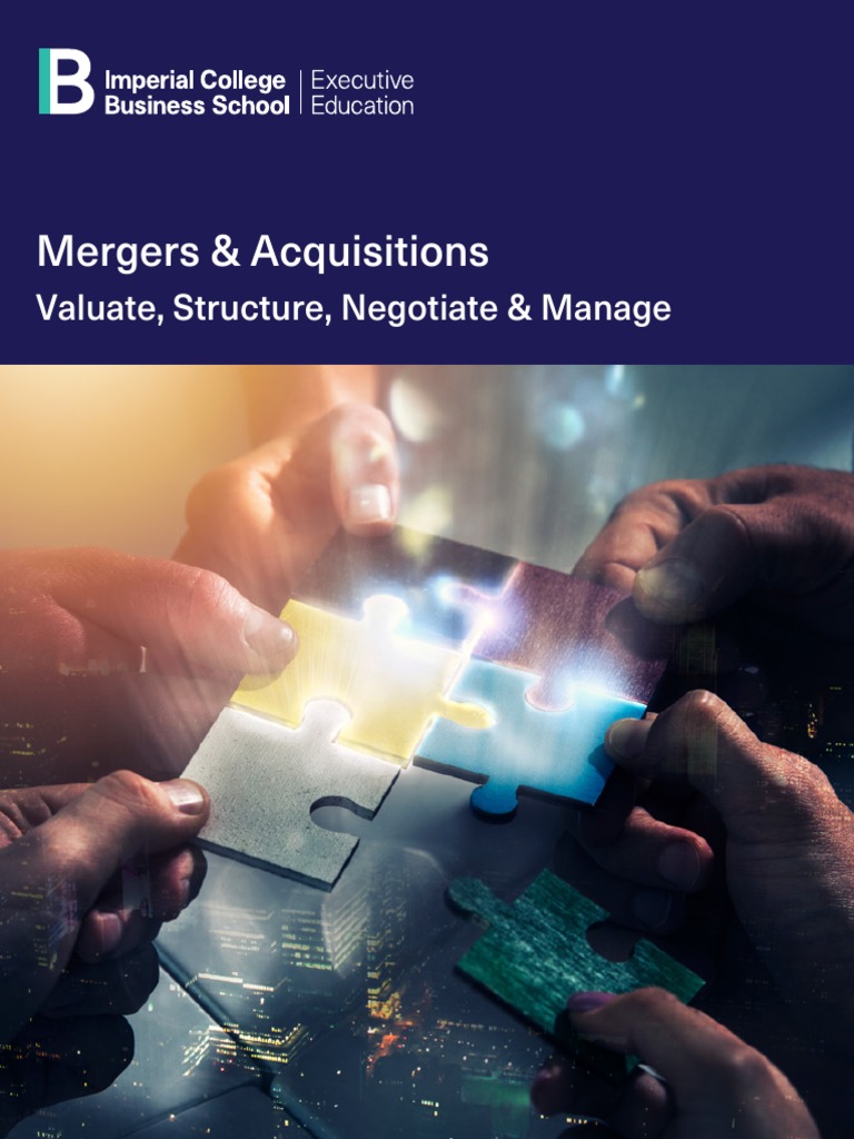 Brochure - Mergers & Acquisitions - Imperial Executive Education. | PDF | Mergers And ...