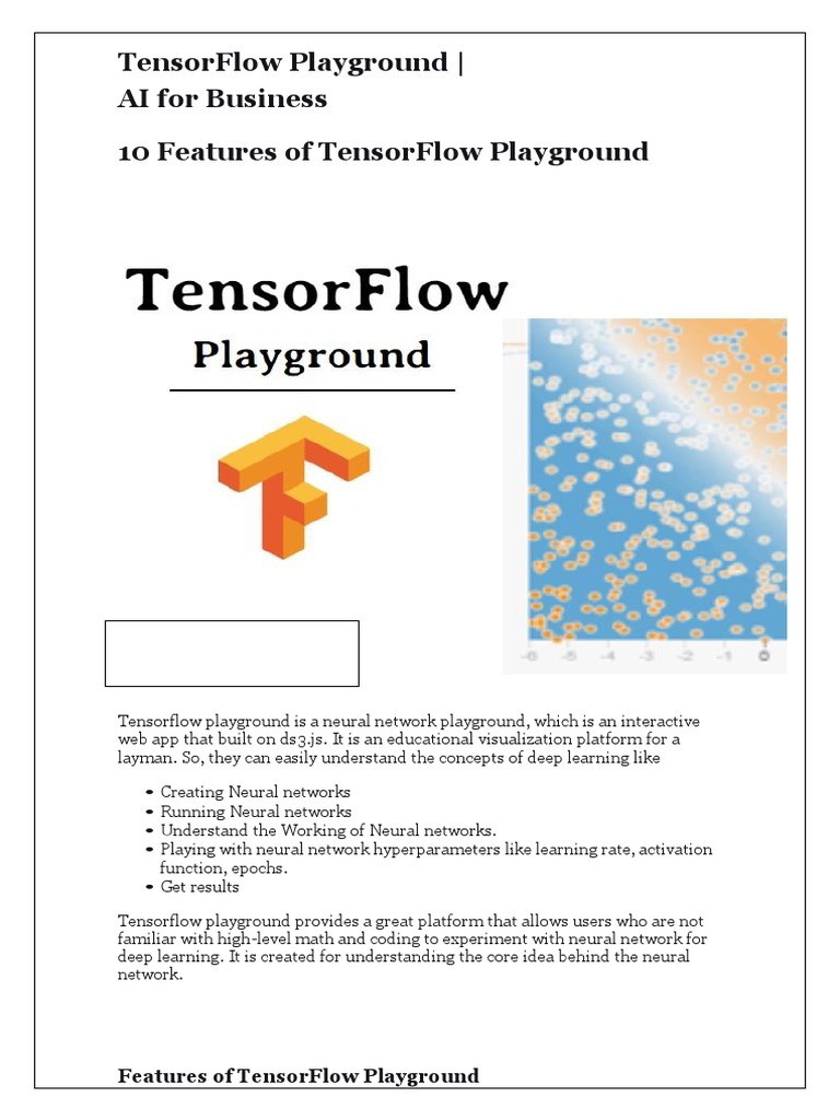 01 Speed Read Tensorflow Playground | PDF | Artificial Neural Network | Neuroscience