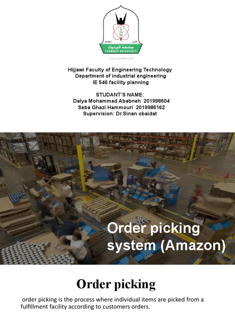 Amazon Order Picking Systems Overview | PDF | Warehouse | Robot