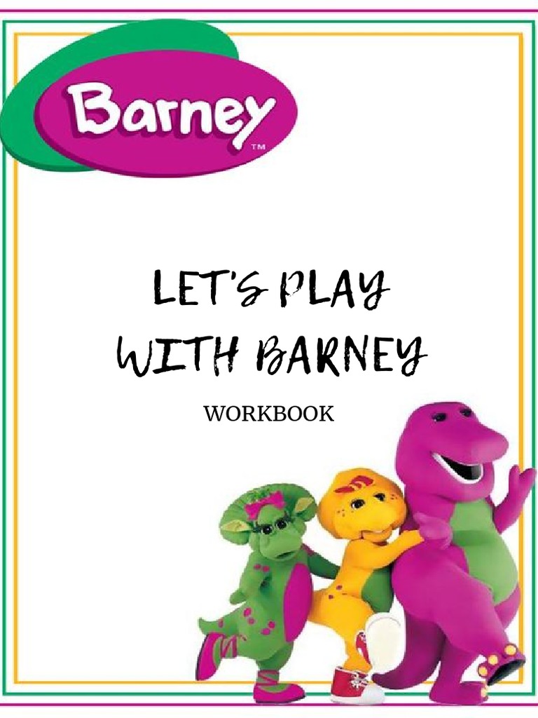 Barney Workbook for Kids Activities | PDF