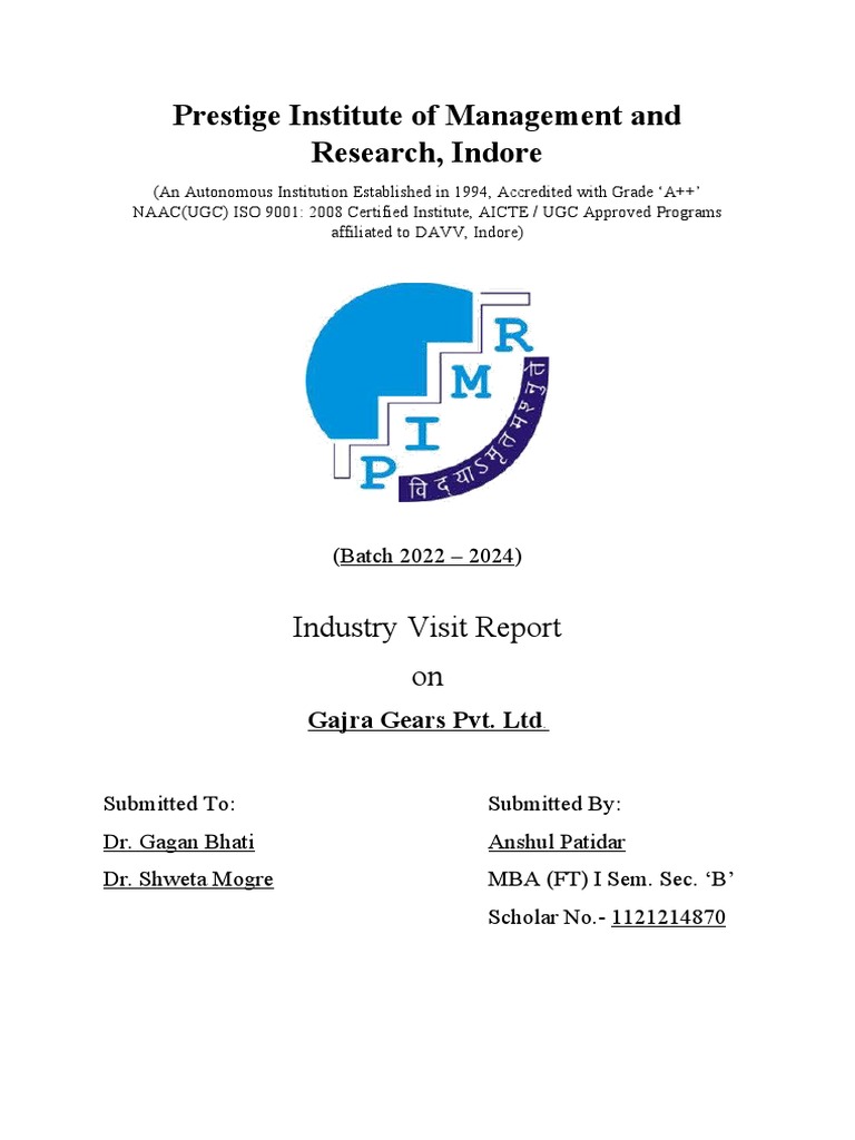 Anshul Industry Report | PDF