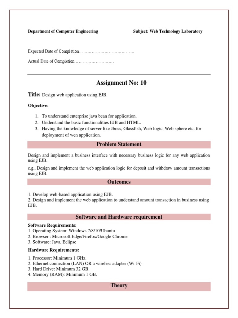 WTL Assignment No.10 | PDF | Java (Programming Language) | World Wide Web