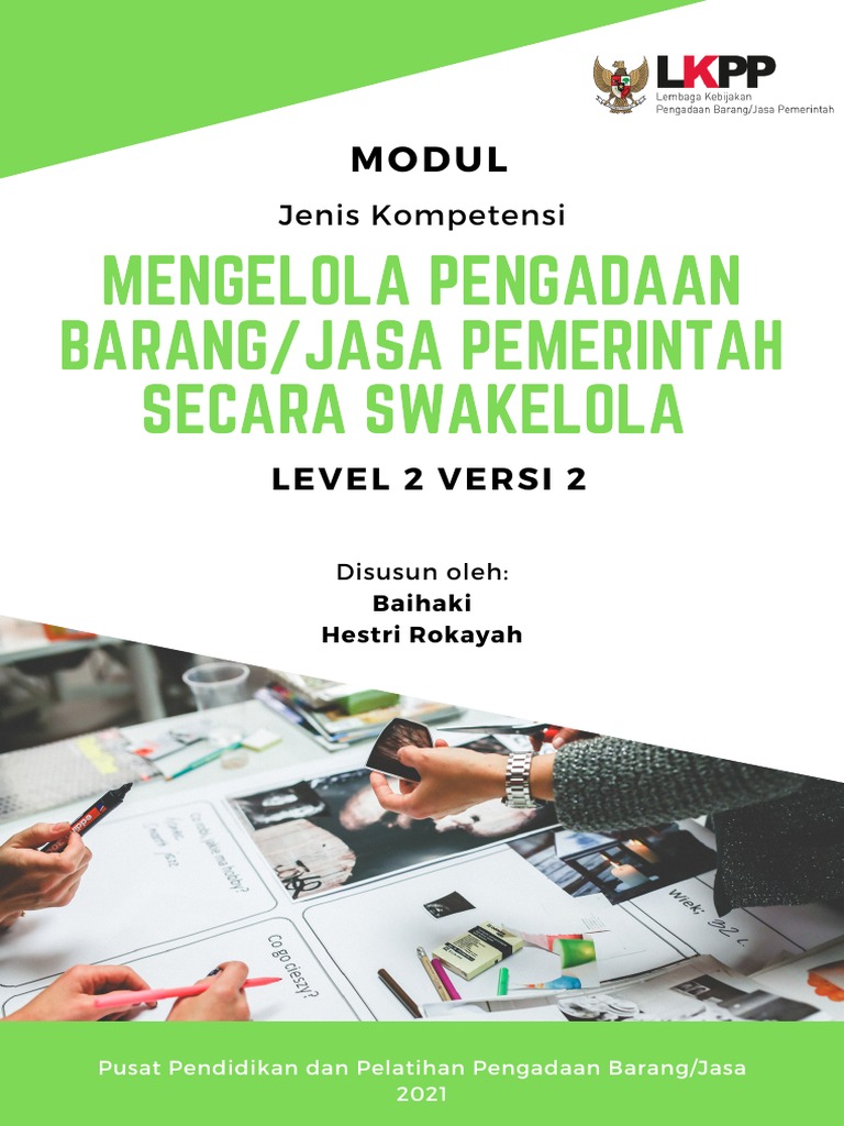 Modul JK Mengelola PBJP Secara Swakelola Level 2 Versi 2 Full | PDF