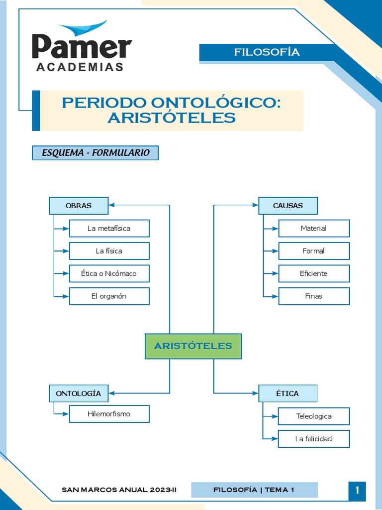 C - Sem1 - Filo - Periodo Ontológico Aristóteles | PDF | Aristóteles ...