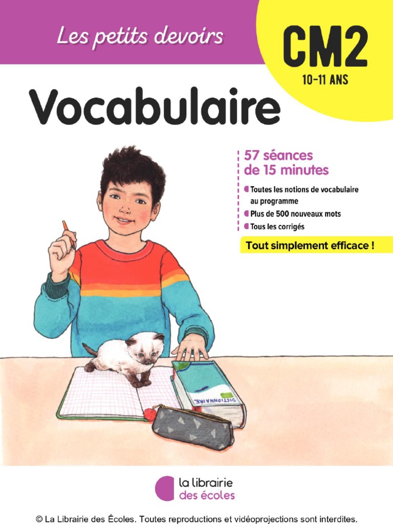 Les Pe s Devoirs Vocabulaire Cm2 2 | PDF