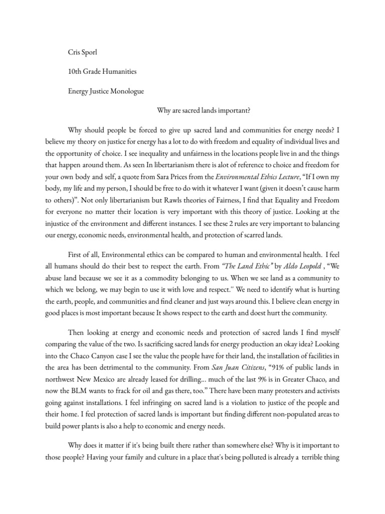 Justice Monologue 1 | PDF