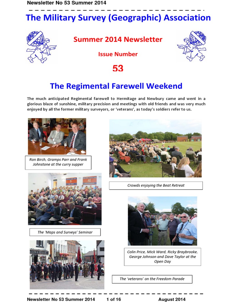 Newsletter 53 Summer 2014 UK Army | PDF | Military | Military Organization