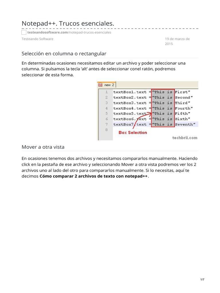Notepad Trucos Esenciales | PDF | HTML | Gestión de tecnología de la ...
