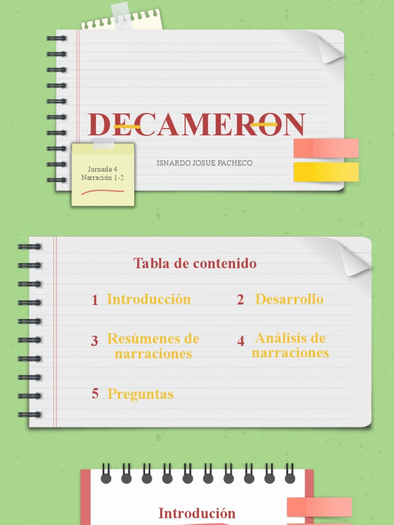 Exposicion Del Libro Decameron | PDF