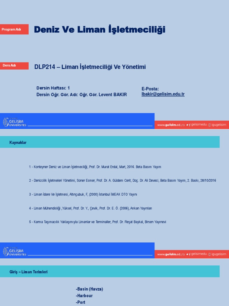 Liman İşletme Birleşik | PDF