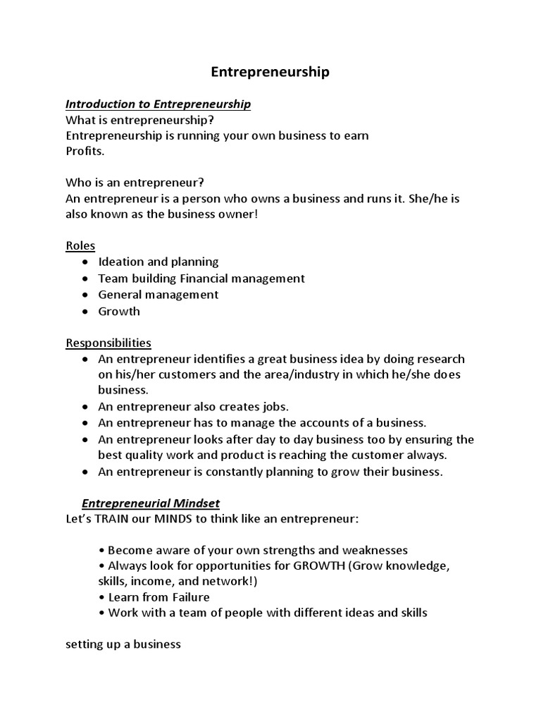 Entrepreneurship | PDF | Entrepreneurship | Product (Business)