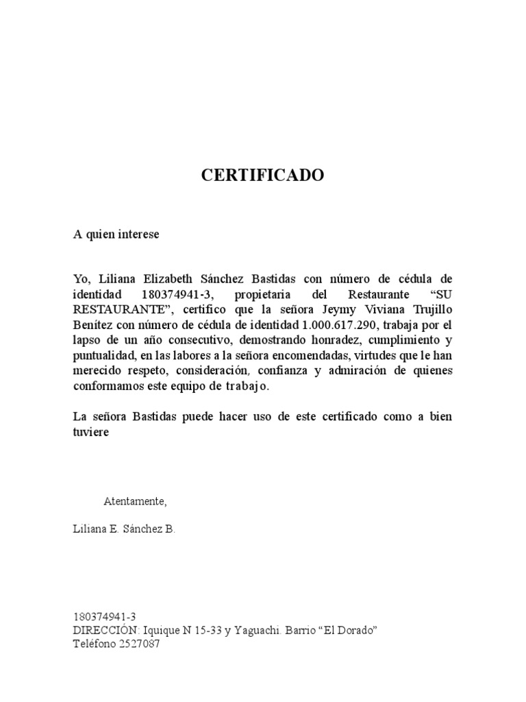 Certifica Do | PDF