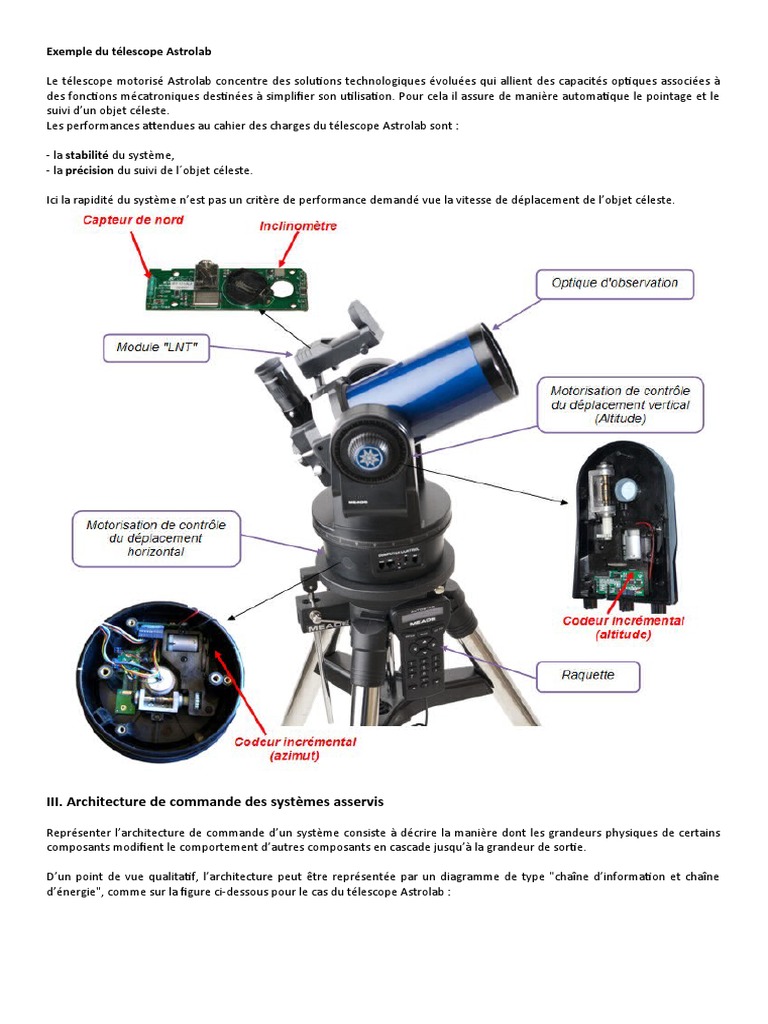Télescope Astrolab : Technologie et Suivi | PDF