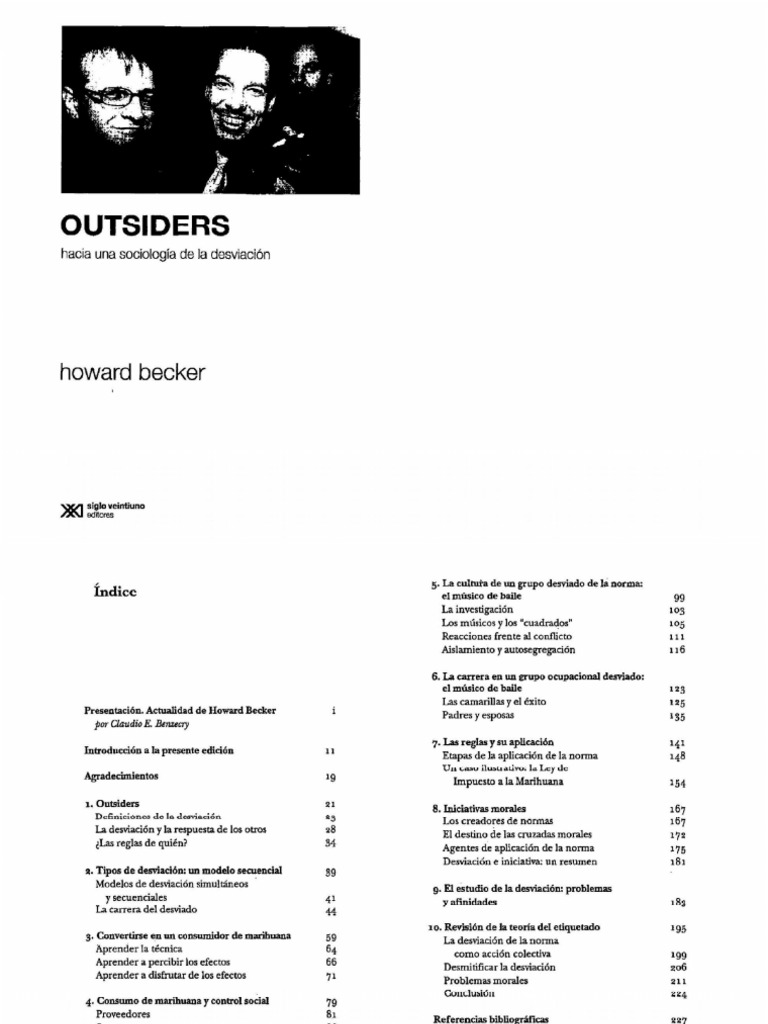 Becker (1971) - Outsiders - Capítulo 3 y Capítulo 4 | PDF