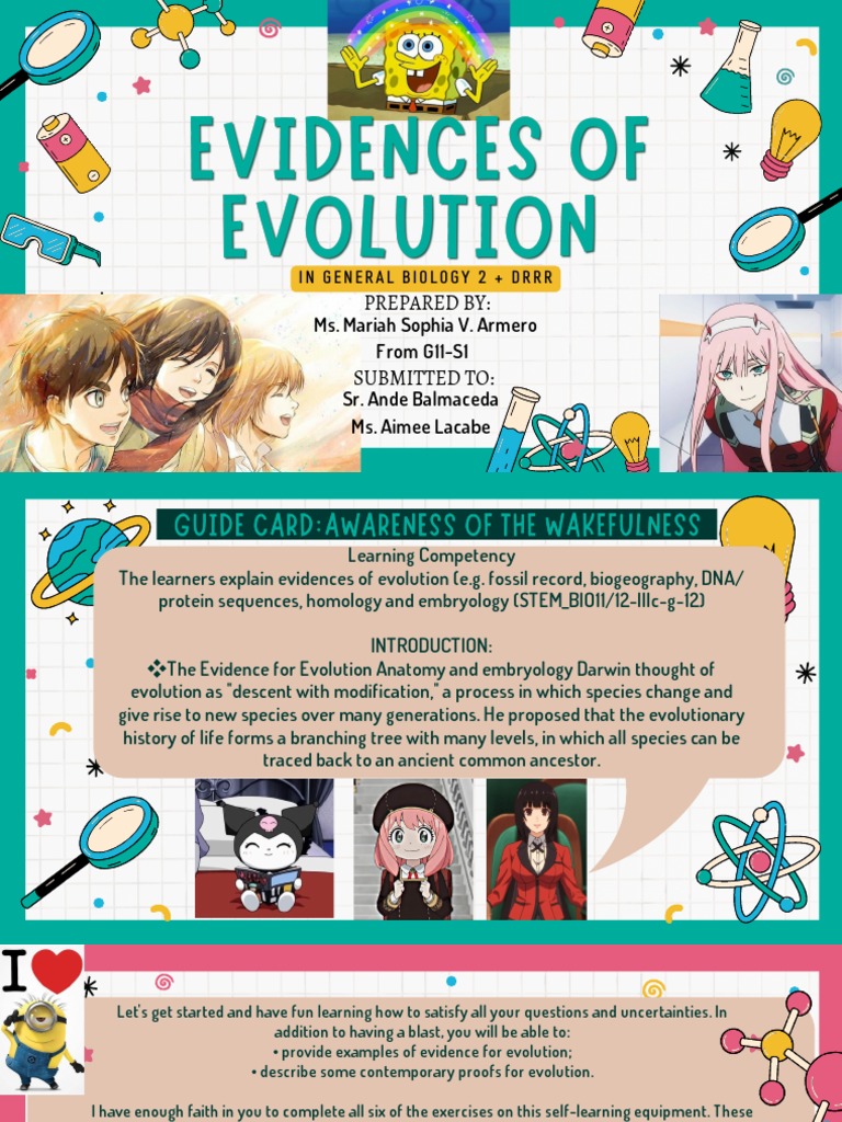 Evidence of Evolution Activities Guide | PDF | Organisms | Genetics