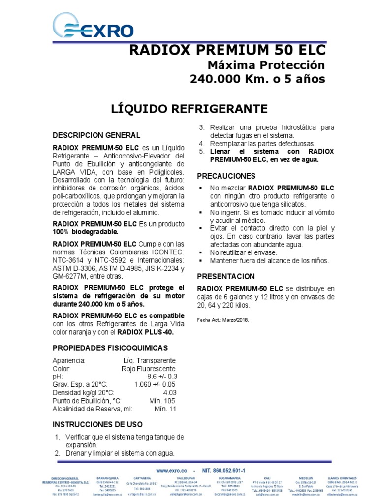 F.T. Radiox Premium 50 Elc | PDF