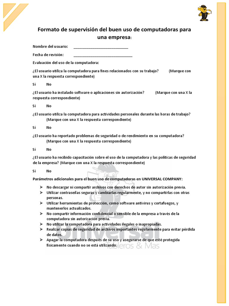 Formato de Supervision | Descargar gratis PDF | Usuario (informática ...