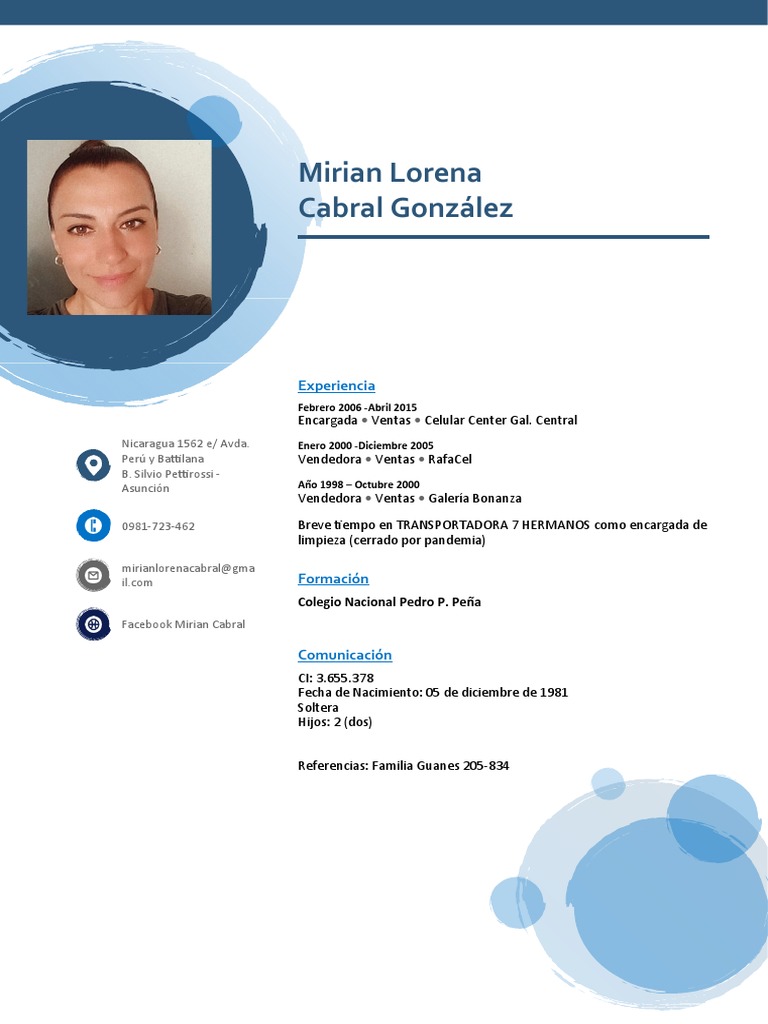 Curriculum Lorena | PDF