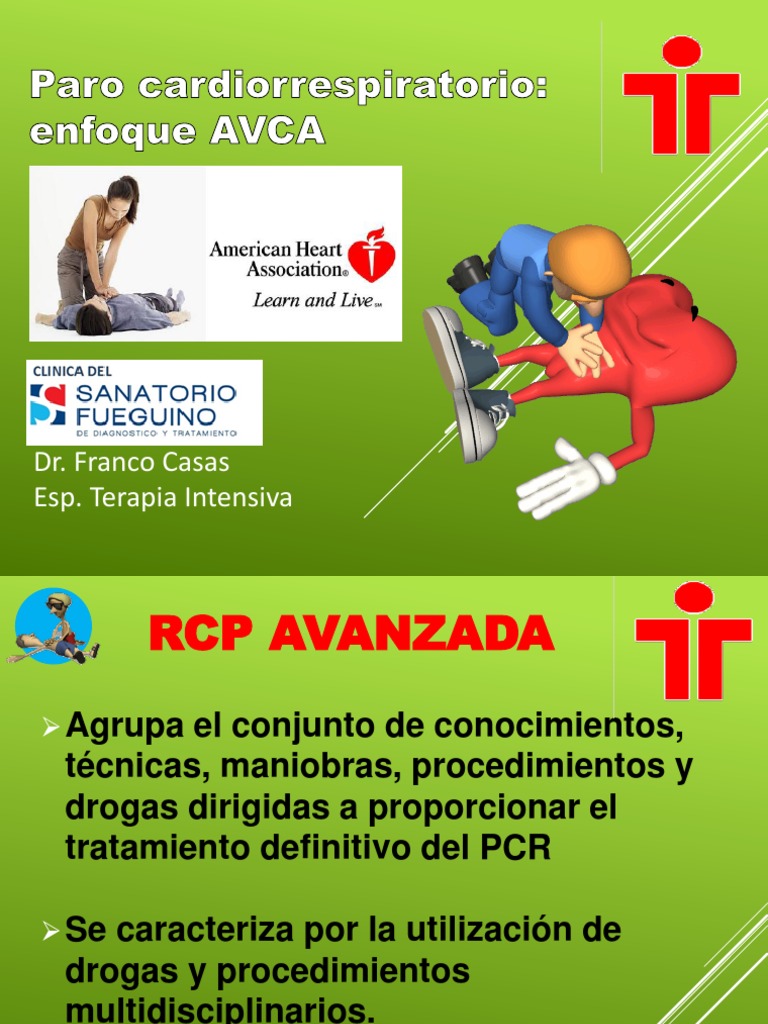 Algoritmos de Reanimación Cardiopulmonar Avanzada | PDF | Reanimación cardiopulmonar | Corazón