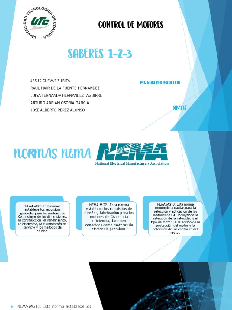Normas NEMA para Motores Eléctricos | PDF | Motor eléctrico ...
