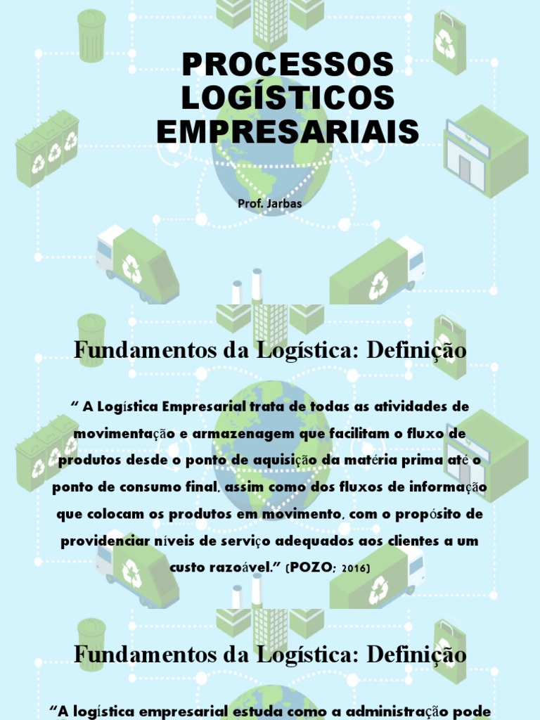 Logística Aula 1 | PDF | Logística | Embalagem e rotulagem