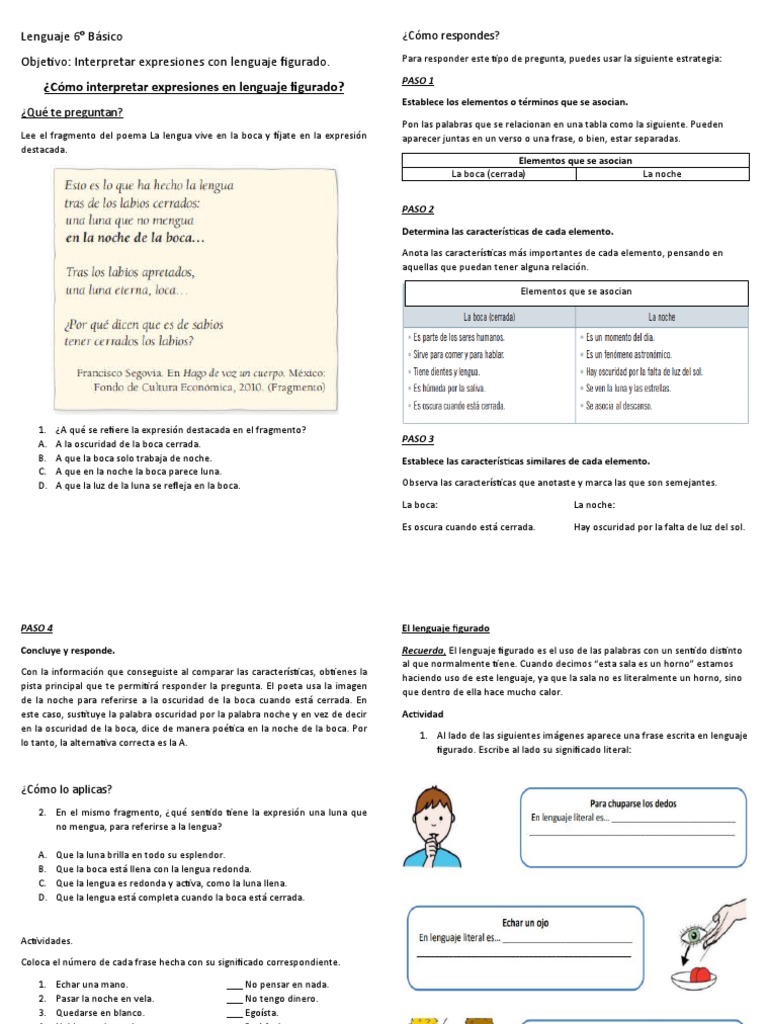 Lenguaje Figurado | PDF