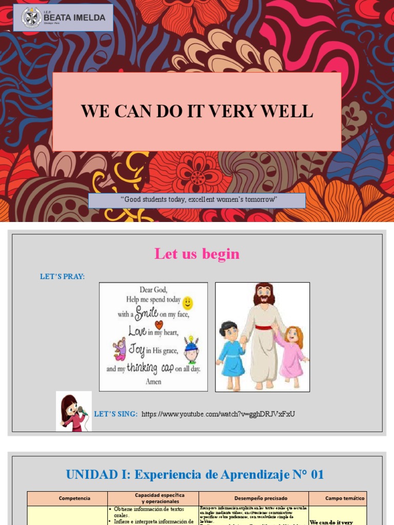 Lesson 01 - We Can Do It Very Well | PDF