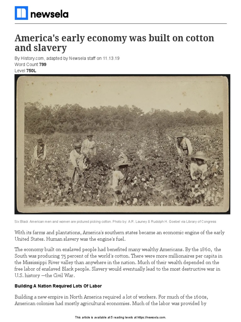 Southern-Slavery-Economy-51353-Article Only | PDF | Slavery | Slavery ...