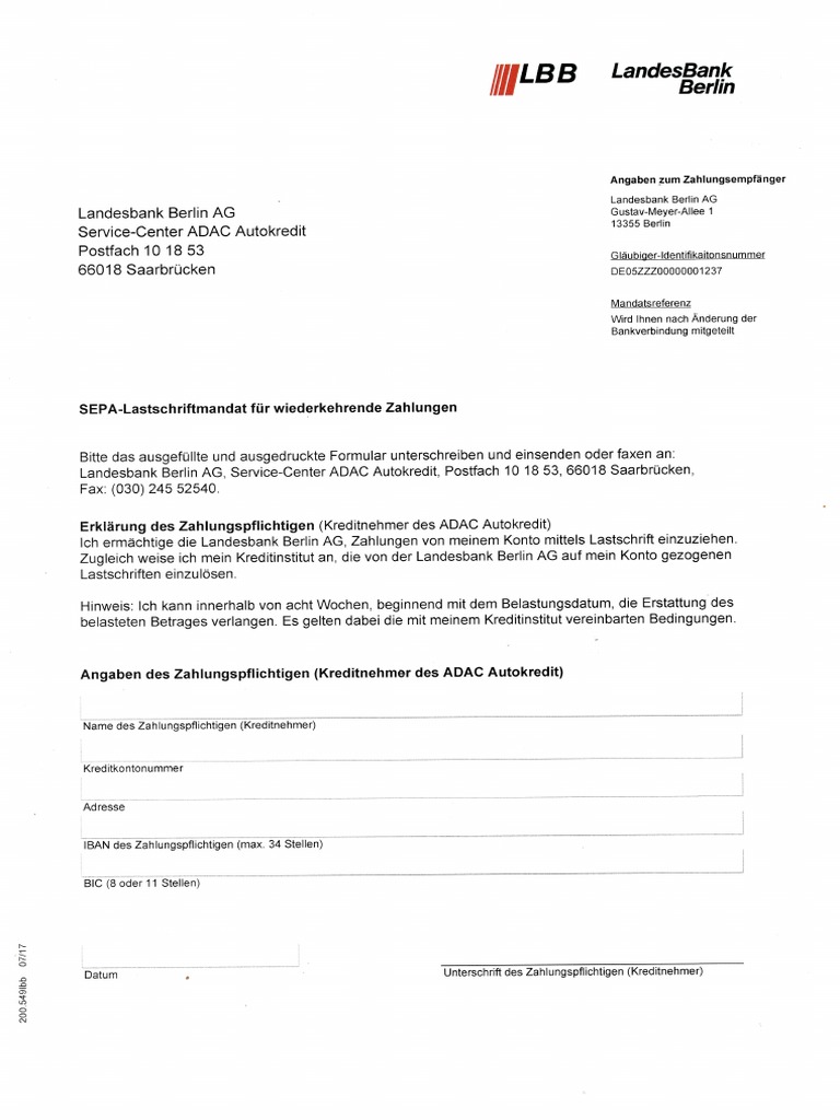 Adac Sepa Mandat | PDF