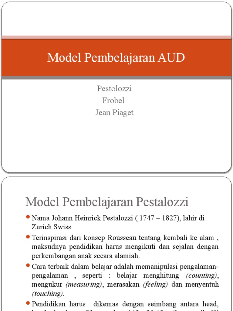 Konsep Model Pembelajaran AnaK Usia Dini-Barat 2 | PDF