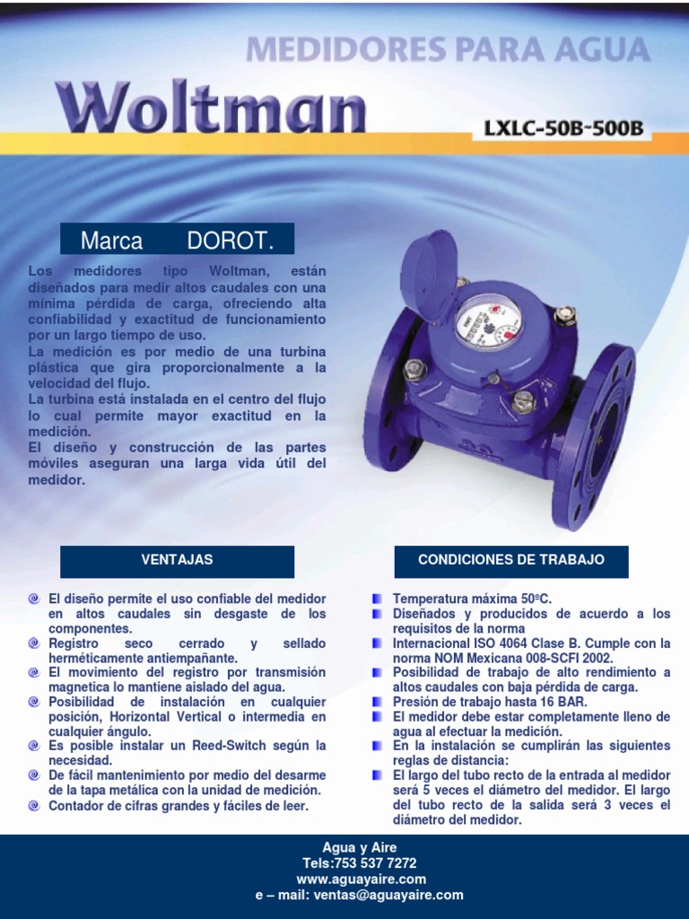 Woltman Dorot | PDF | Agua | Medición
