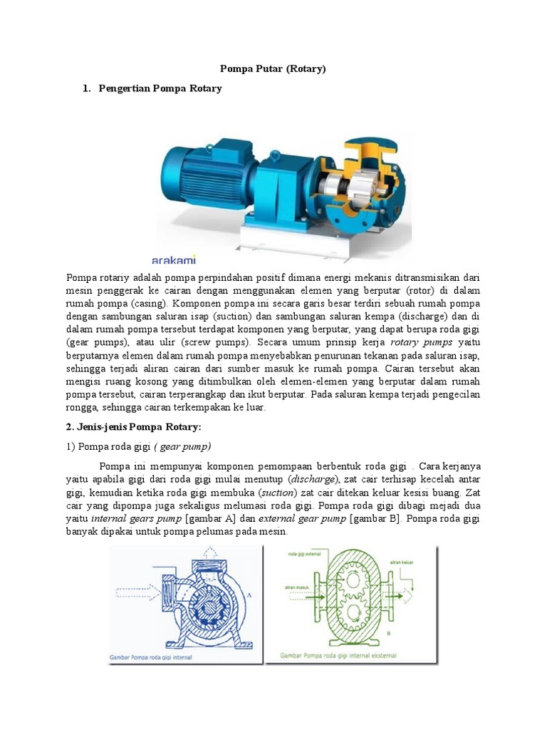 Pompa Rotary | PDF