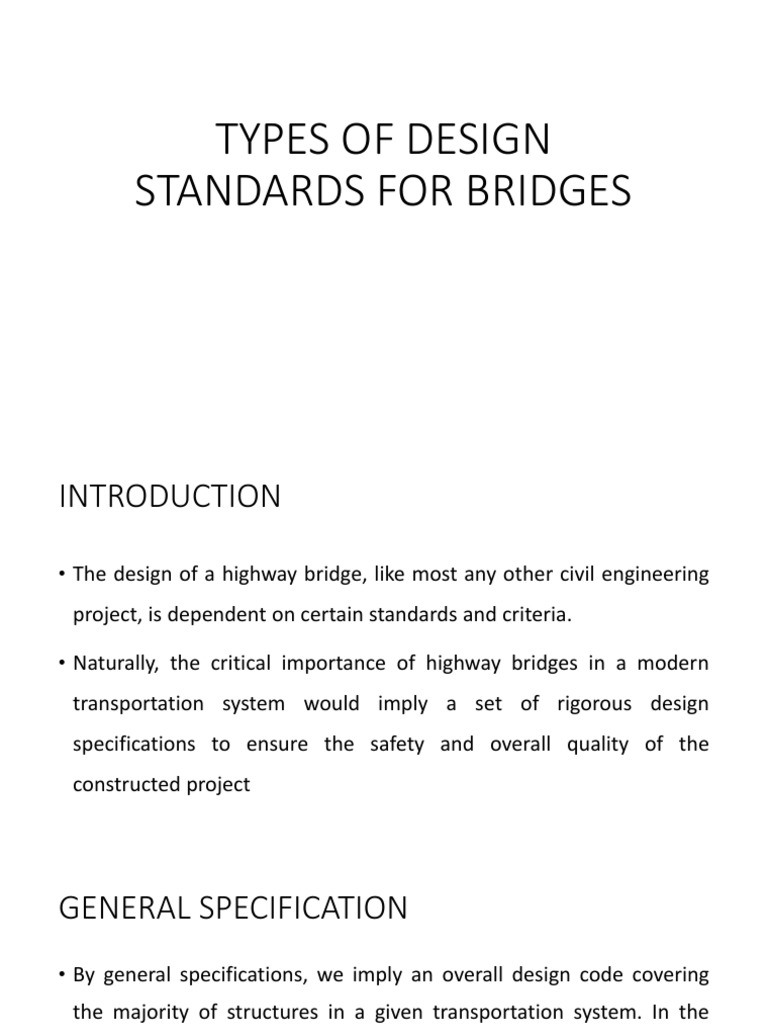 Design For Standard Bridges - General Specifications | PDF ...
