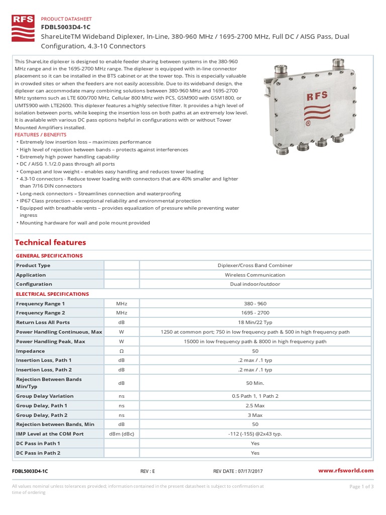 FDBL5003D4 1C | PDF | Electrical Connector | Computer Engineering